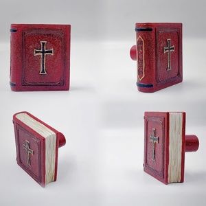 Accents | Holy Bible Knob Vintage Book Resin Drawer Pull Cabinet Handle ...